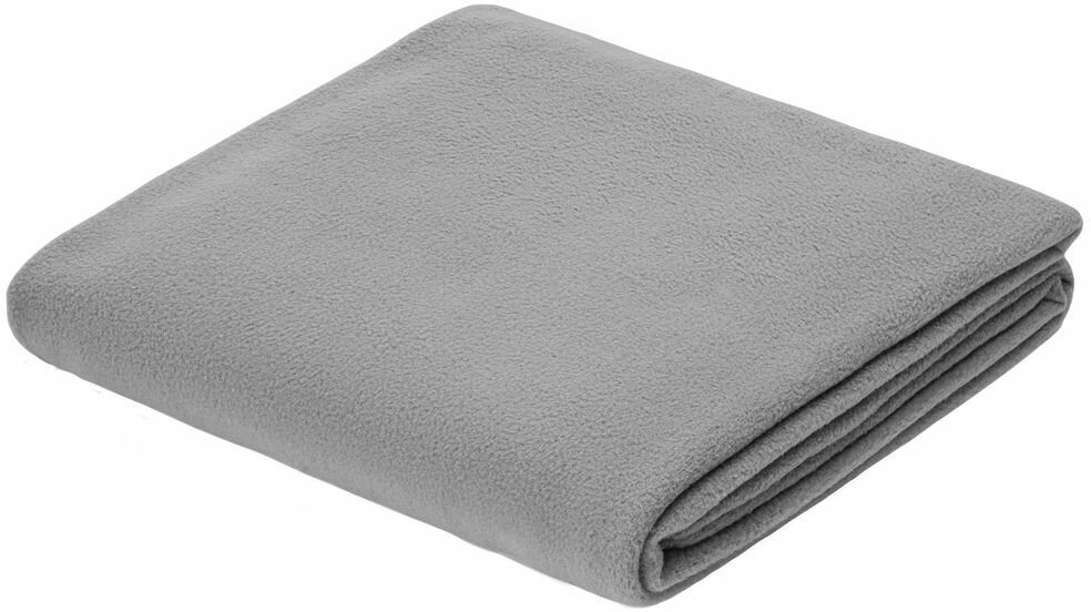 Флисовый плед Warm&Peace XL, серый, 200х145 см, флис, плотность 180 г/м²