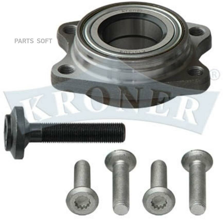 K151304 KRONER Ступица с подшип. в сборе AUDI A4 (00-), A6 (97-) (перед.)
