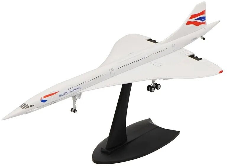 Модель коллекционная PAUDI Concorde british airways / модель самолета конкорд бритиш эрвейс (длина 30 см) аналог ТУ-144
