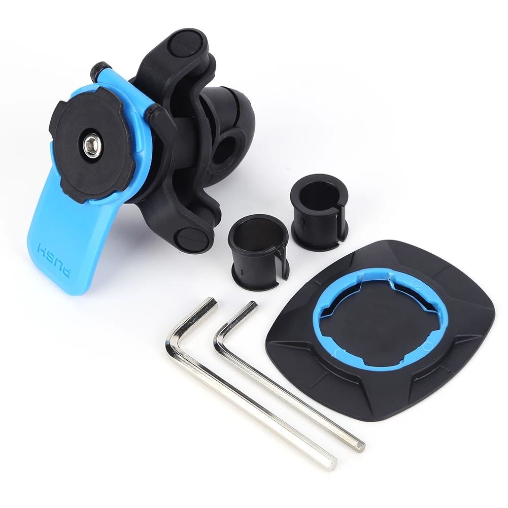 Quad Lock Антивибрационный Держатель для Телефона на Руль Мотоцикла - Система Замка с Демпфером для iPhone Android, Велосипедный Кронштейн