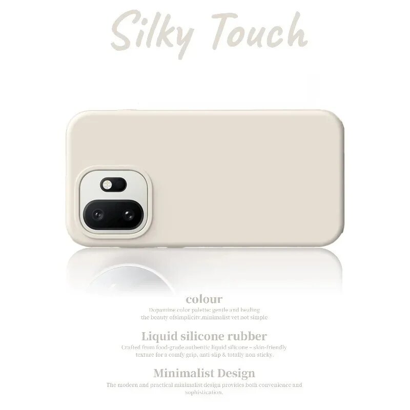 Бежевый чехол Silky Touch для OnePlus 15T