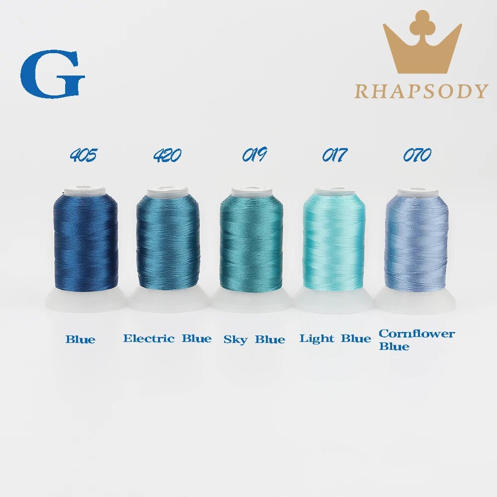 Нитки для вышивания Rhapsody, 500м, Цвет: 405, 420, 019, 017, 070
