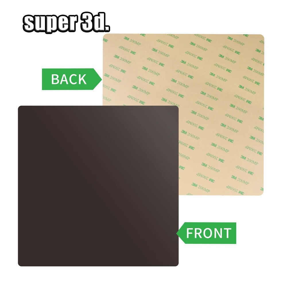 Магнитная платформа super3d 250x250mm для 3D-принтера
