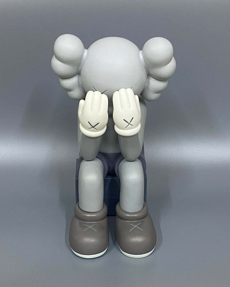 Kaws, статуэтка/фигурка, для интерьера, пластик, голубой, 28см
