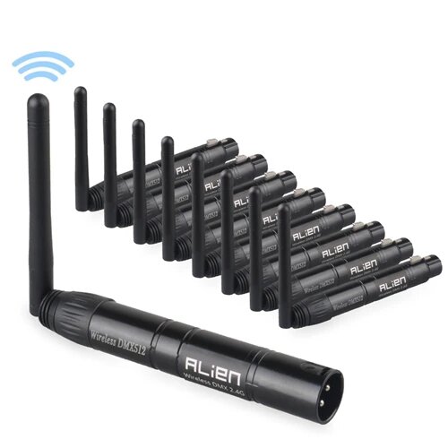 Беспроводной контроллер Alien DMX512, EU Plug, 1T8R