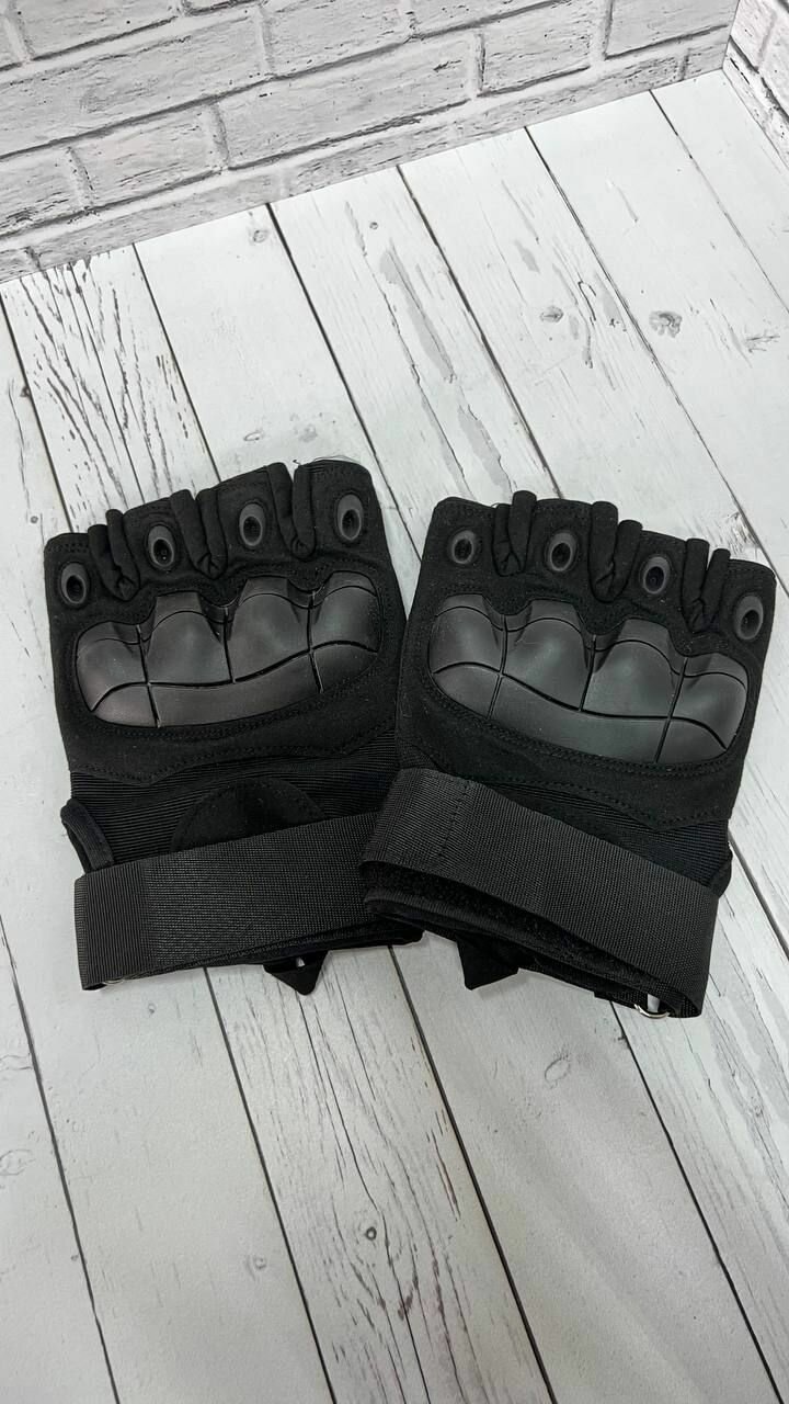 Тактические беспалые перчатки Outdoor Tactics чёрные