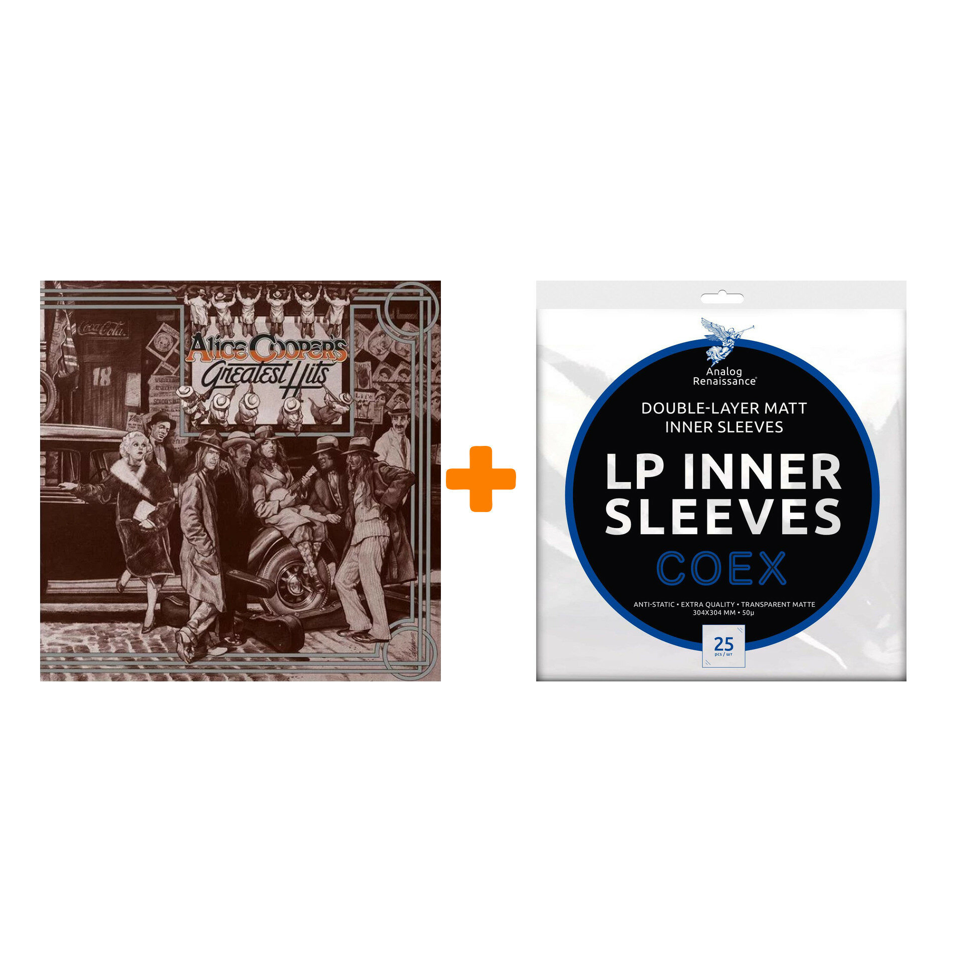 COOPER ALICE Greatest Hits LP + Конверты внутренние COEX для грампластинок 12" 25шт Набор