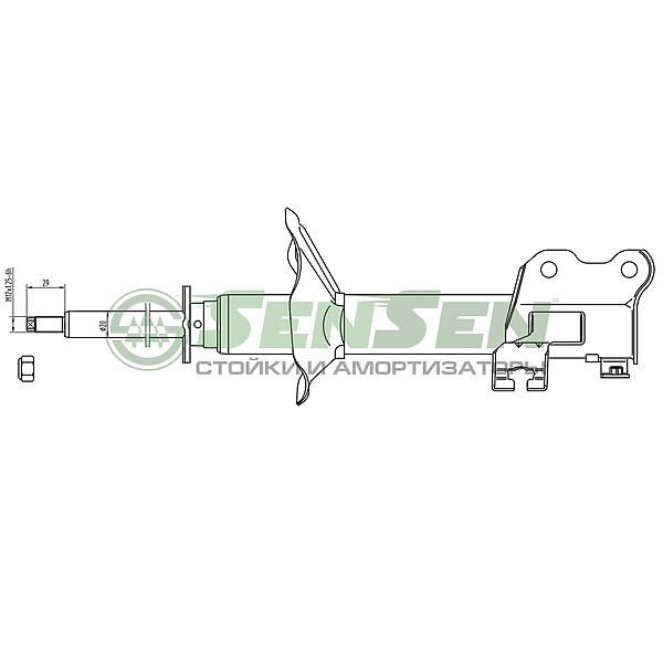 SENSEN 42130015 (543031N310) амортизатор подвески
