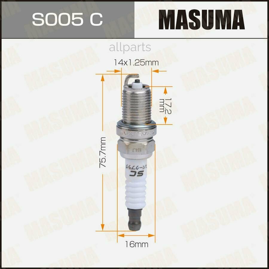MASUMA S005C свеча зажигания никелевая BKR5E-11(6953) MASUMA