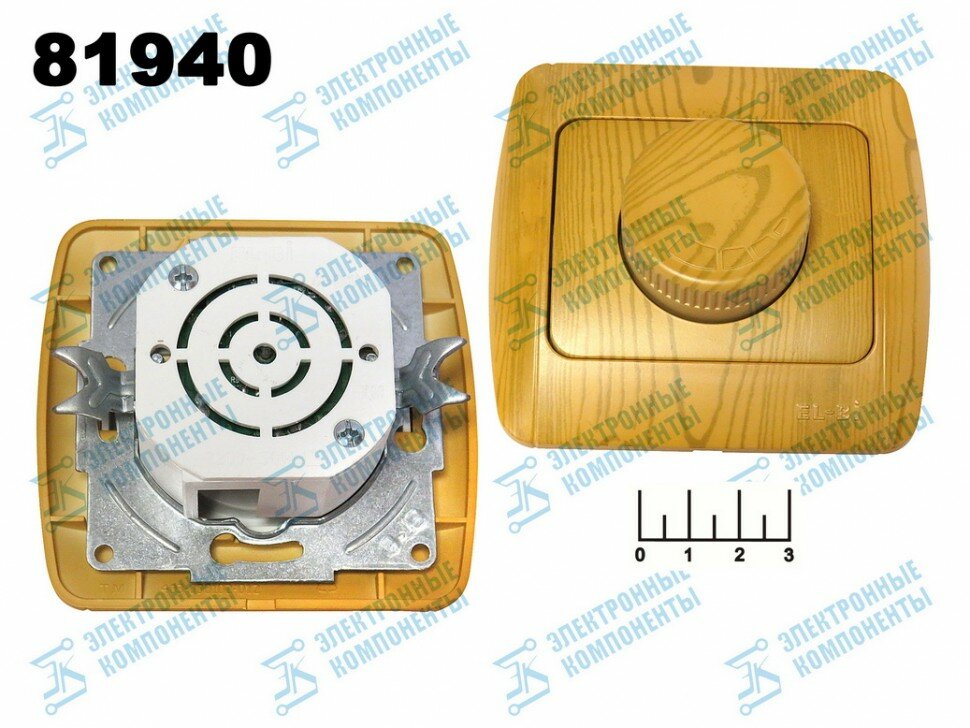 Выключатель-регулятор (диммер) 800W EL-BI Zirve бук