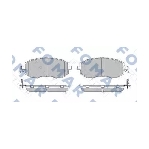 Колодки тормозные дисковые комплект Toyota Subaru, FOMAR FO 217183 (1 шт.)