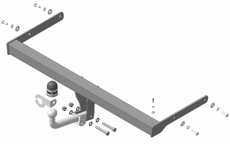 Фаркоп с эл-кой Smart для Volkswagen Bora c 2018 (оцинк. Шар)(паспорт и сертификат в комплекте) 92713-A. Motodor