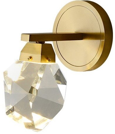 Бра Crystal rock II 9701W/1 brass DeLight Collection