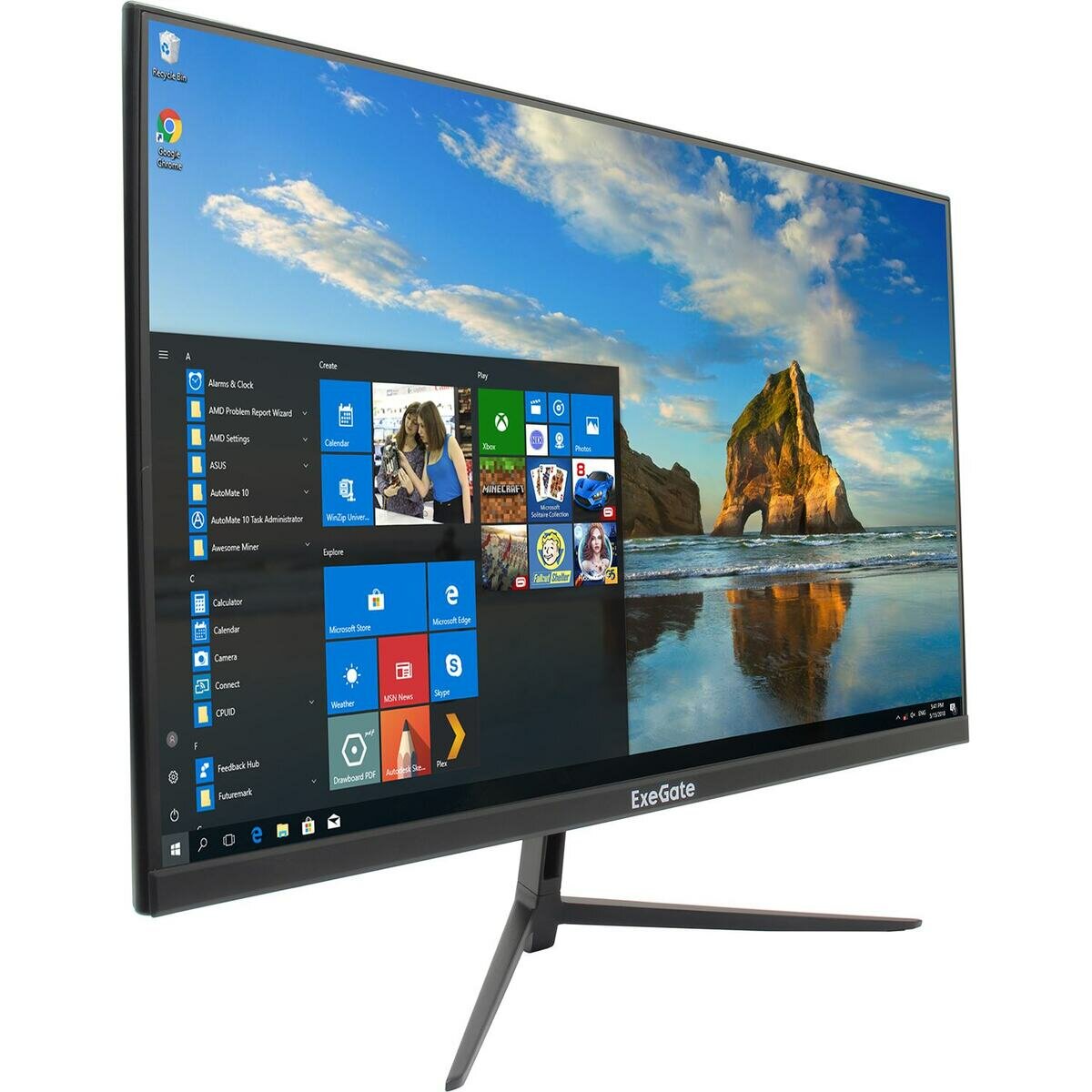 27" ЖК монитор ExeGate Combat EF2707C (LCD, 1920x1080, HDMI, DP) EX297306RUS
