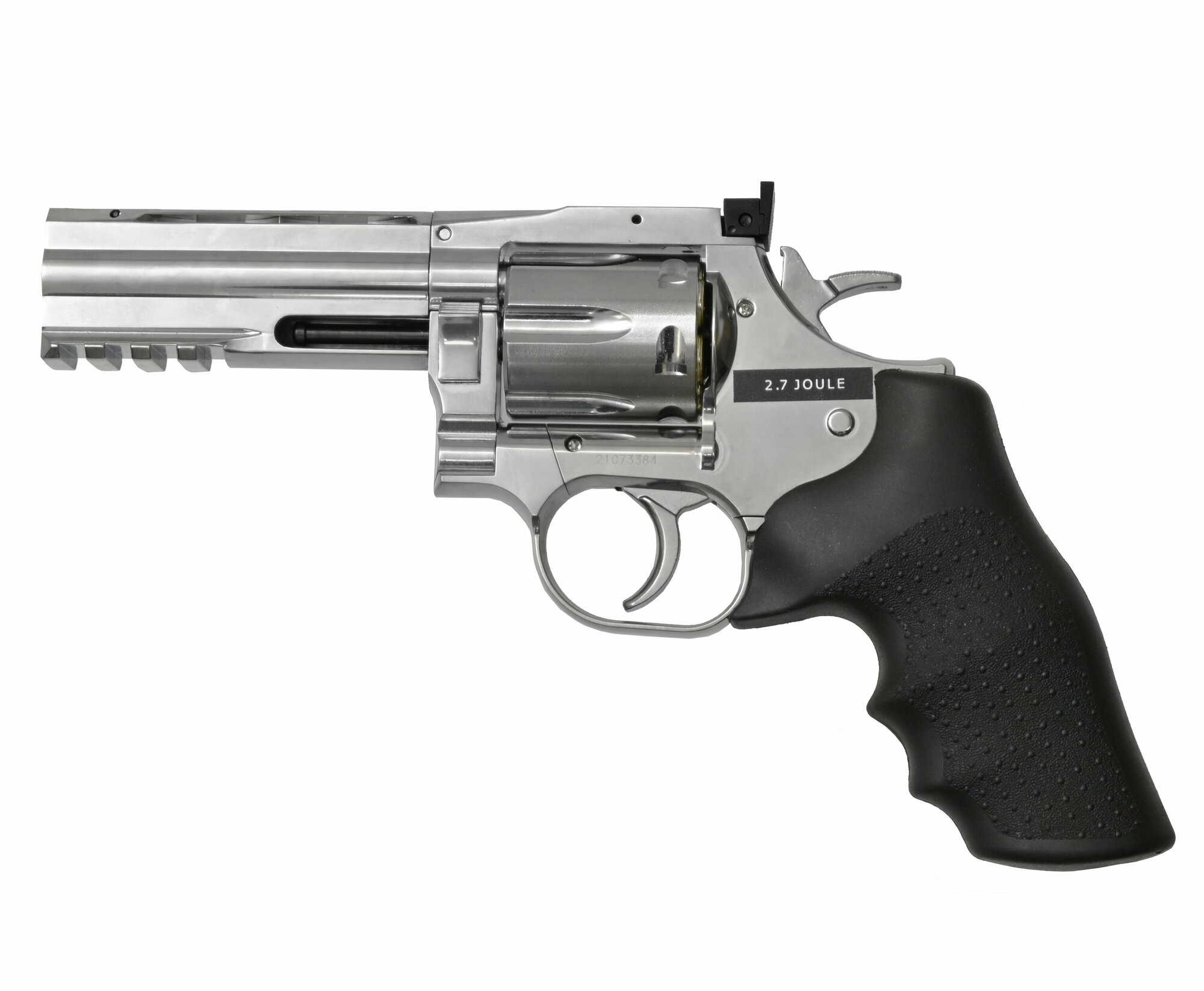 Пневматический револьвер ASG Dan Wesson 715-4 Silver 4.5 мм (пулевой, 18612)