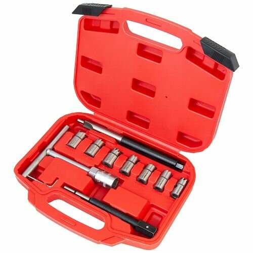 Набор для притирки седел форсунок дизельного ДВС 10 предметов