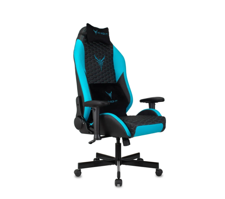 Кресло KNIGHT Neon черный/голубой [knight neon lblue]