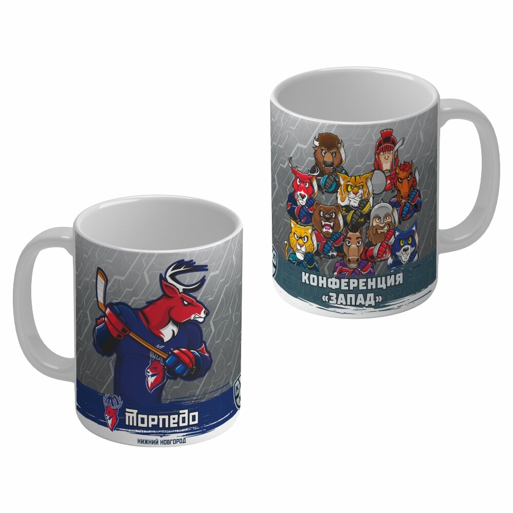 Кружка "KHL OFFICIAL" (Запад - ХК Торпедо Сезон 2021-22) (Темный)