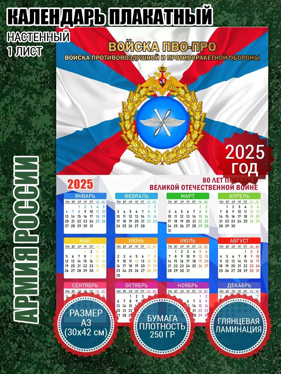 Календарь плакат Войска ПВО-про