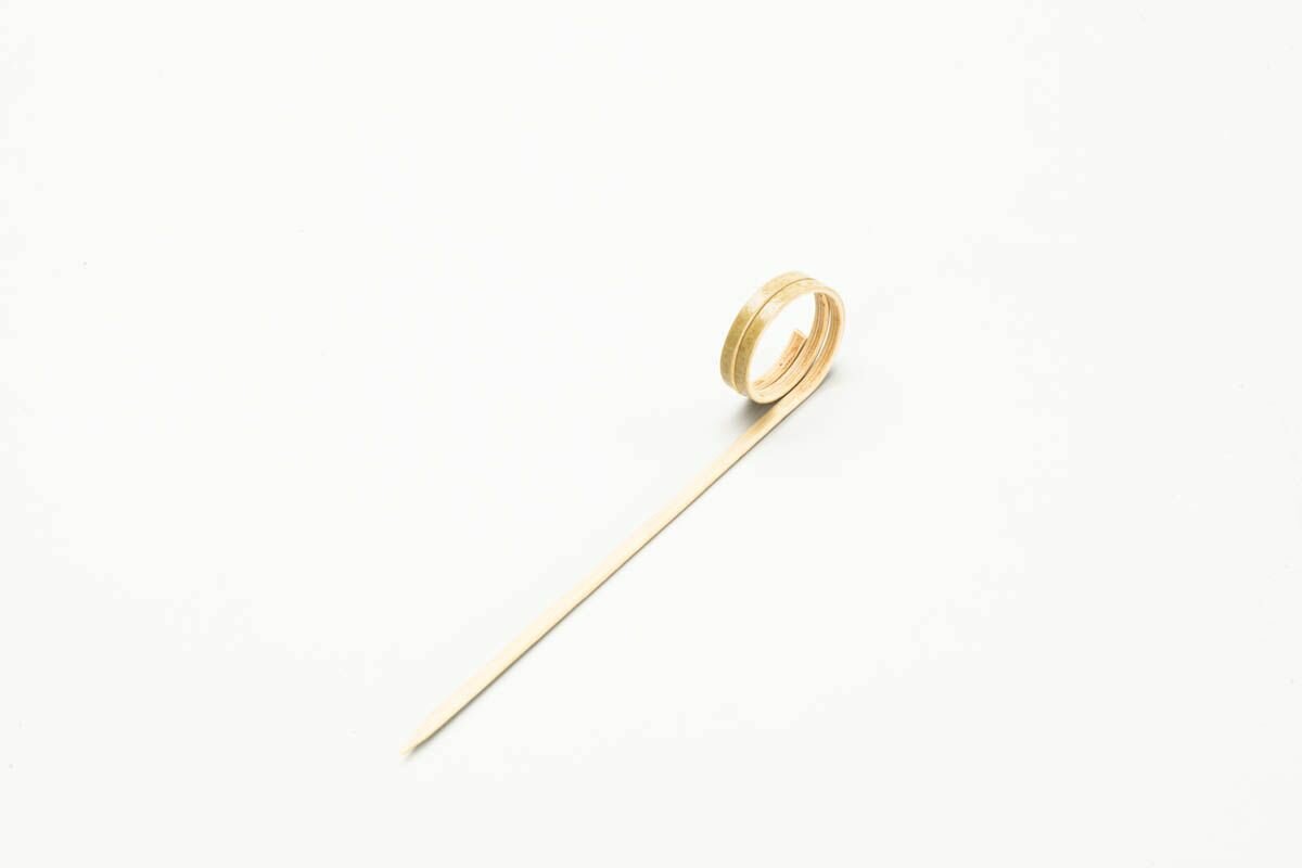 Шпажка дер. д/кан. №2 "BAMBOO LOOP PICK3,5"(500шт), 9см