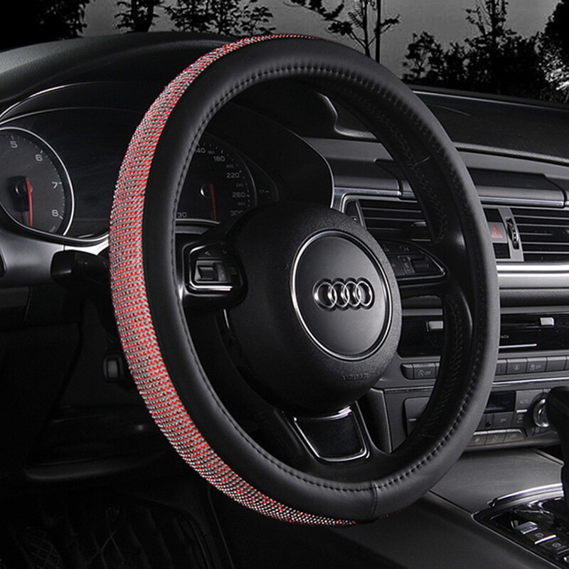 Набор ручек Si Ran, с бриллиантами, для GM, 38 см, черные, серебристые, сетчатые