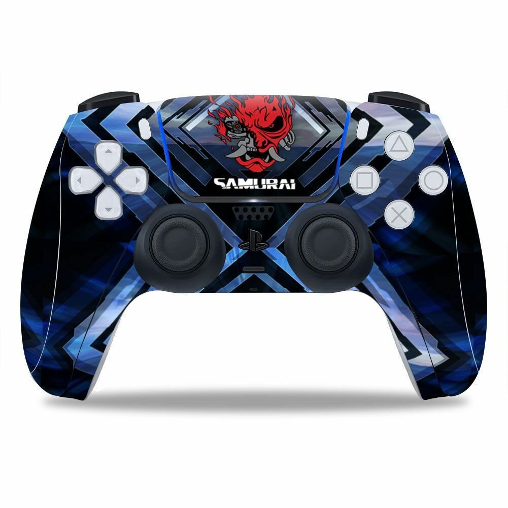 Наклейка виниловая защитная на игровой джостик Sony PlayStation 5, Samurai