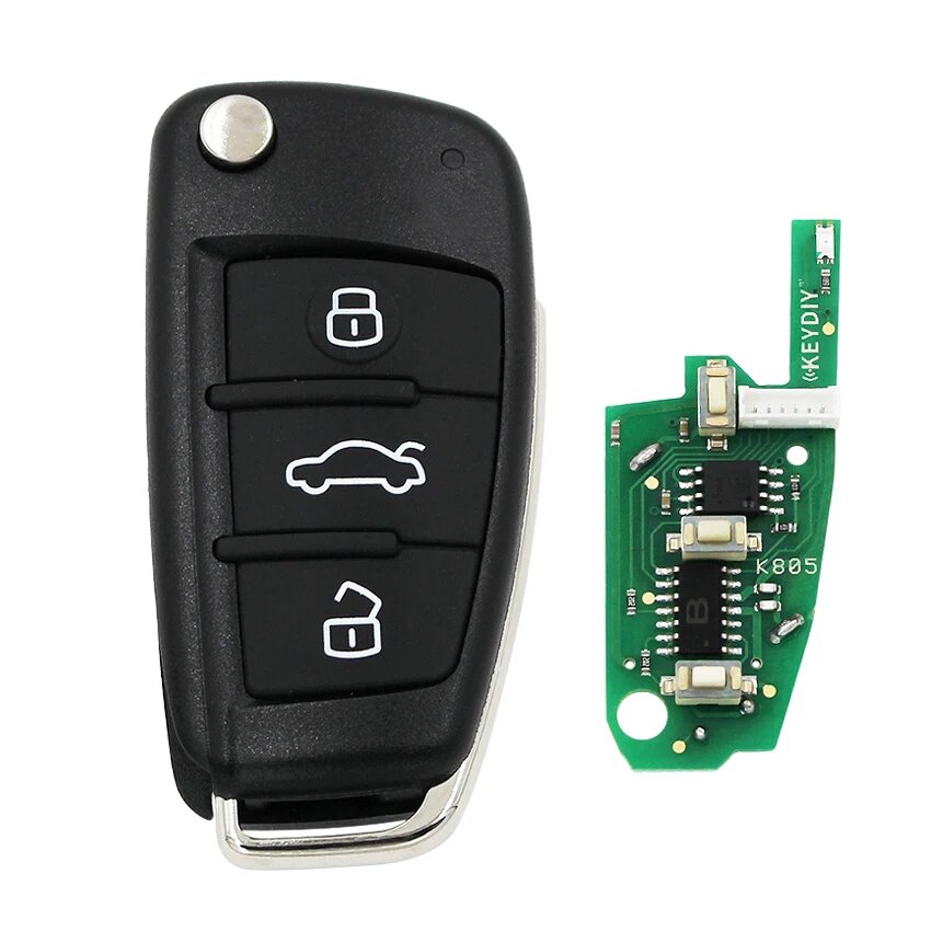KEYDIY B02 Пульт для Audi A6, 3 кнопки
