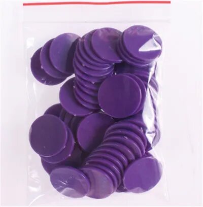 Пластиковые фишки для игр 100 шт Фиолетовый, Purple