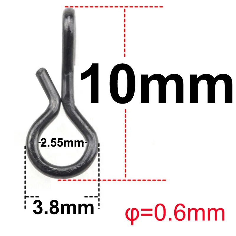 Facifa Рыболовные защелки для нахлыста 25 или 50 шт 25 pcs, 10mm