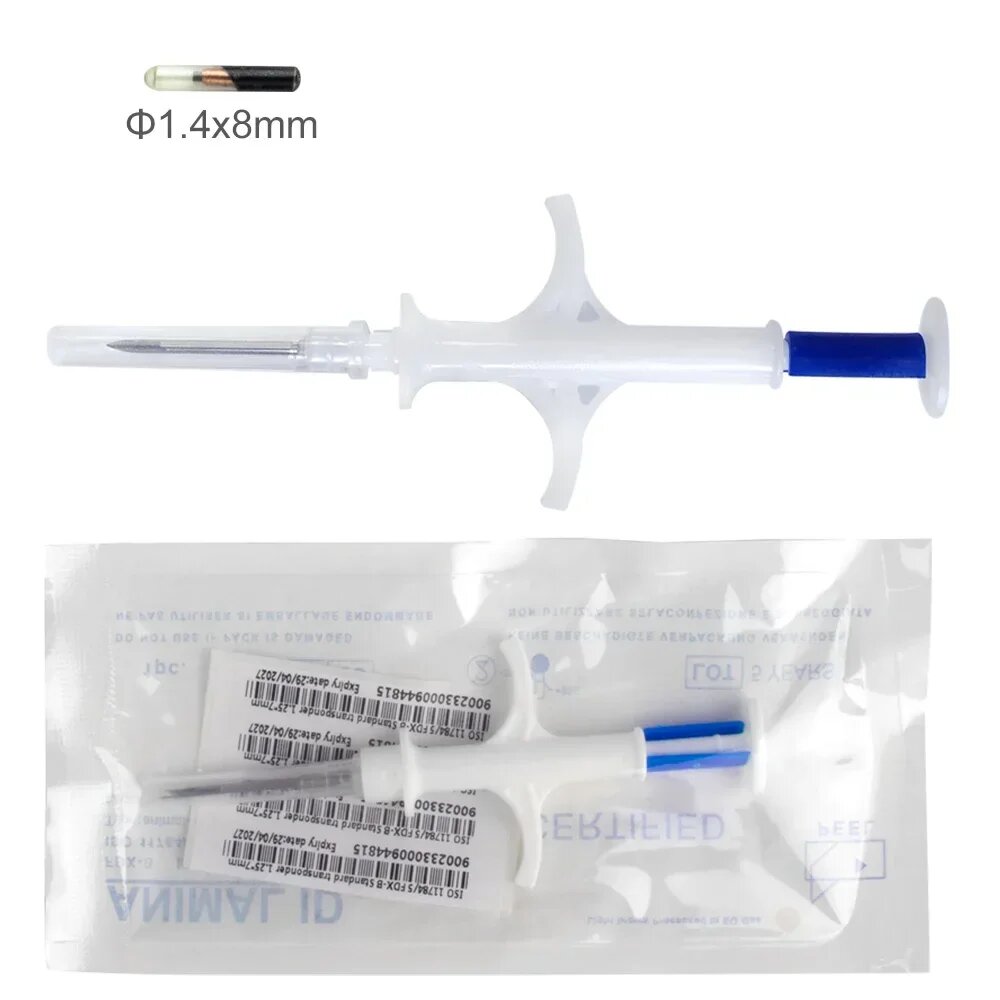 Микрочипы для домашних животных FDX-B 10 шт. 10pcs 1.4x8mm