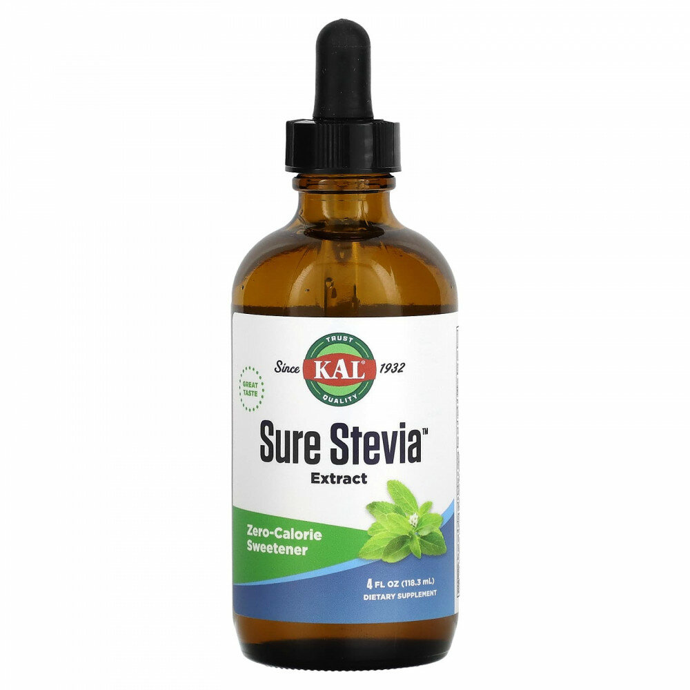 KAL, Sure Stevia™, экстракт, 118,3 мл (4 жидк. унции)