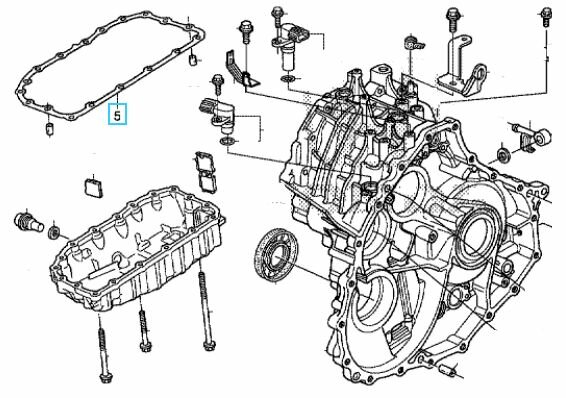 Уплотнение, поддон масляного картера (Оригинал)