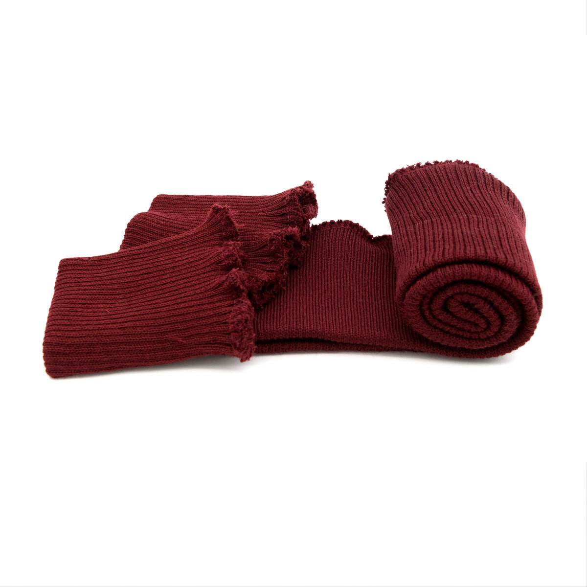 Комплект плотный (30% шерсть, 70% акрил), подвяз 42см в 2 сложения *10см + 2 манжета 8,5см*9,5см (002 бордо)