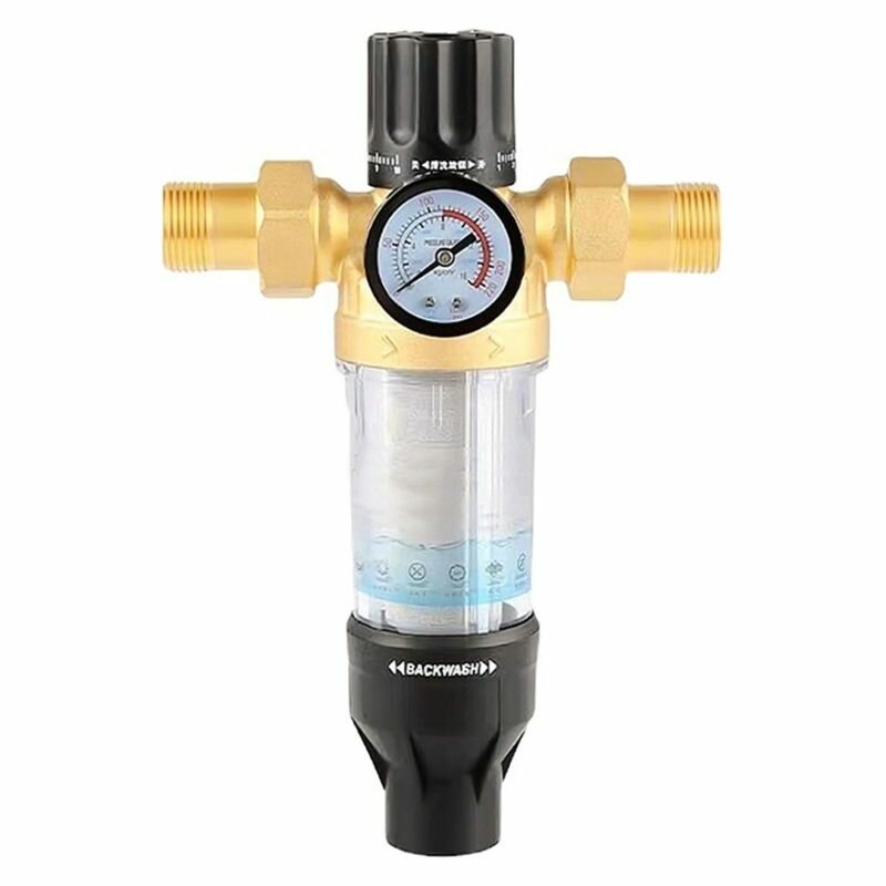 40-микронный осадочный фильтр, многоразовая система предварительной фильтрации воды для муниципальных скважин (живая модель 25 мм)