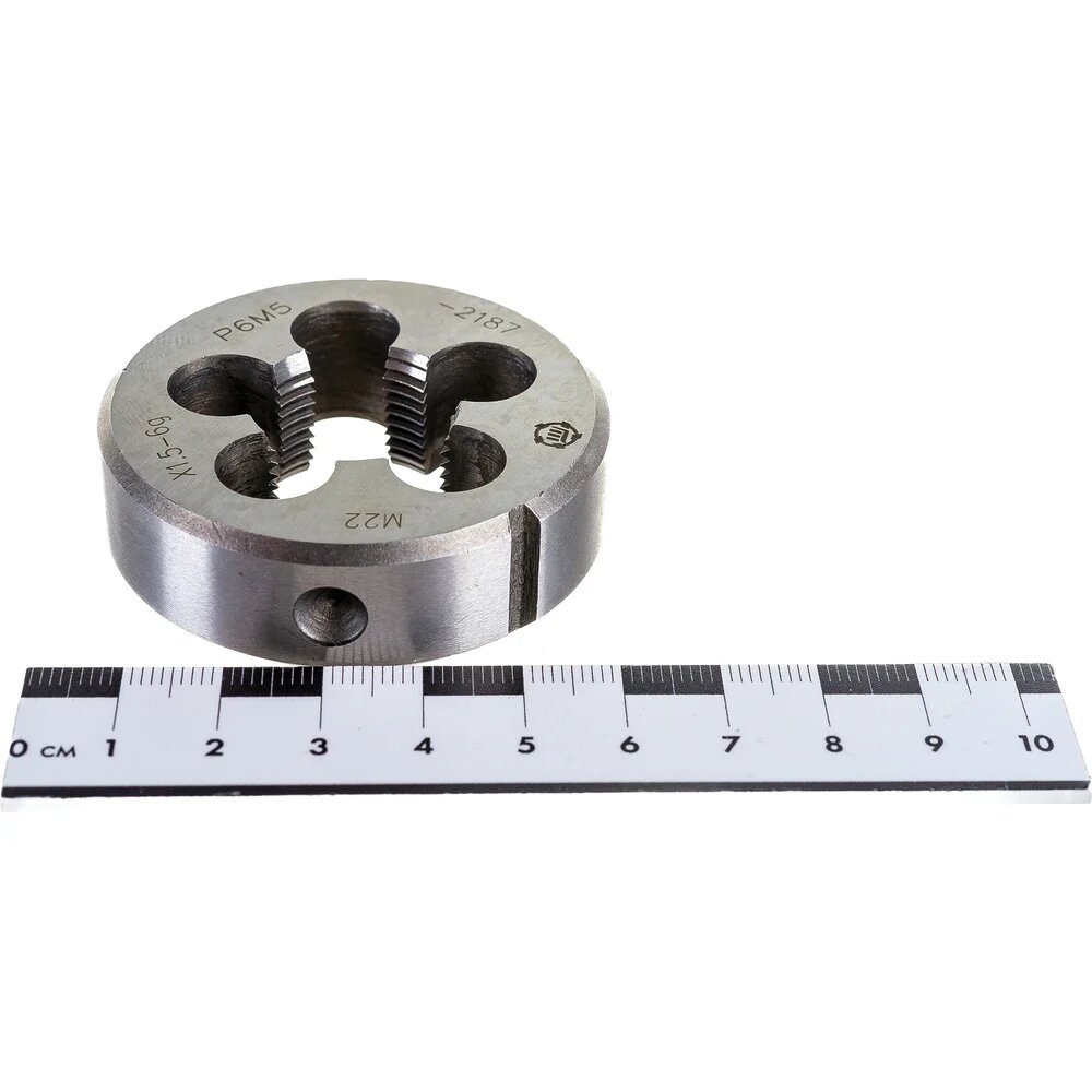 Плашка ООО "ТМТ ГРУПП" М22х1.5 Р6М5 6g 137182