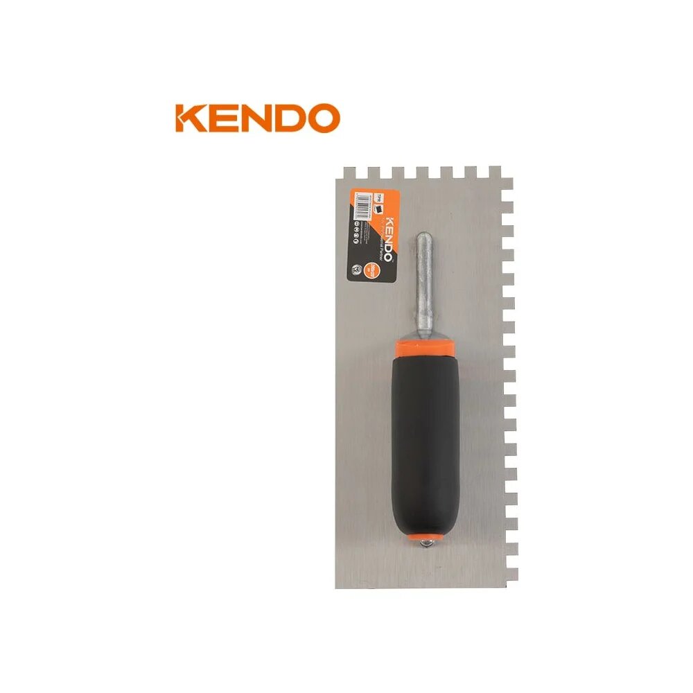Гладилка KENDO 45307, зубчатая, сталь, 355 г, 280 мм x 120 мм