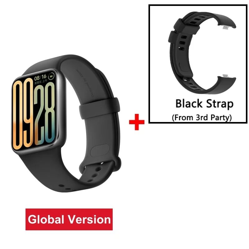 Xiaomi Smart Band 9 Pro фитнес-браслет GL Black n black