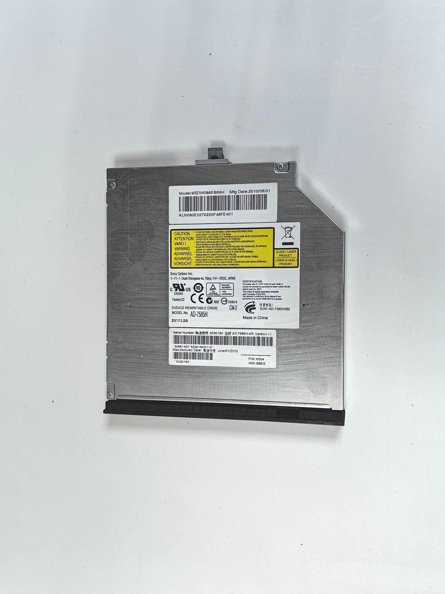 DVD привод с панелью ноутбука Emachines G630 KAWF0