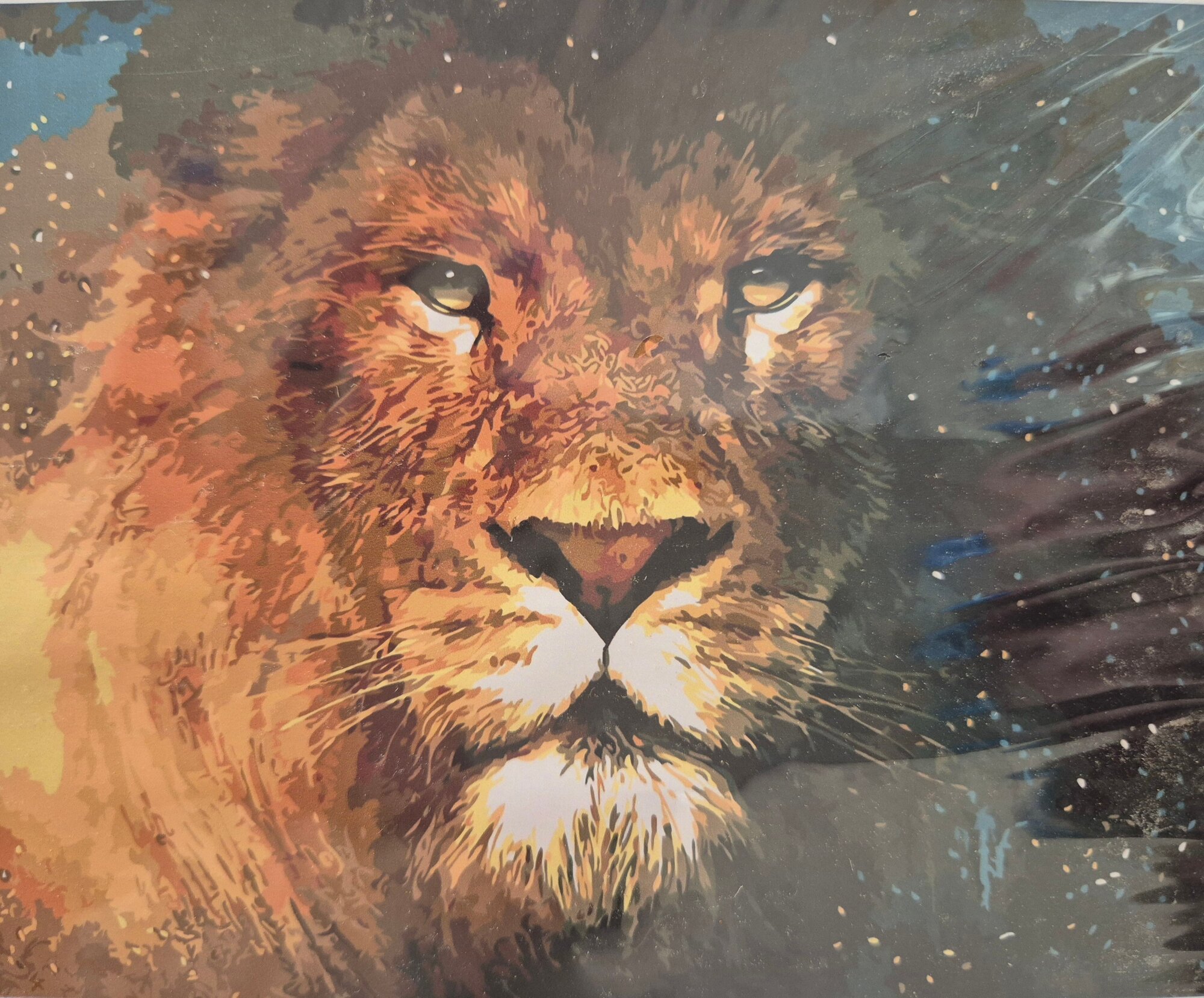 Картина по номерам на холсте Paintboy "Лев Аслан" 40х50 см Подарок маме, женщине, девушке на день рождения GX5288