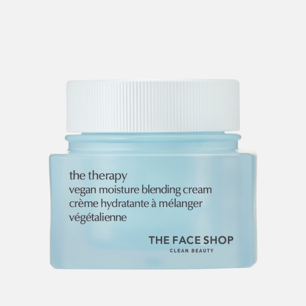 Двухфазный увлажняющий крем для лица THE FACE SHOP The therapy vegan moisture blending cream 60 мл