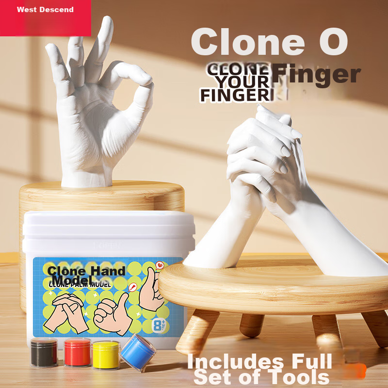 Xixia Children's Cloned Finger Model, Plaster DIY, Couple's Hand Mask, Homemade Baby Souvenir, Anniversary Gift, Birthday Present