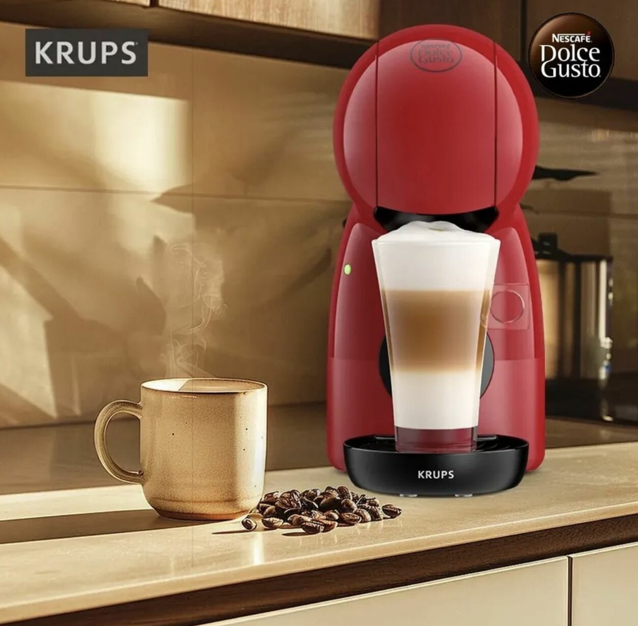Krup Капсульная кофемашина Dolce Gusto Piccolo, черный