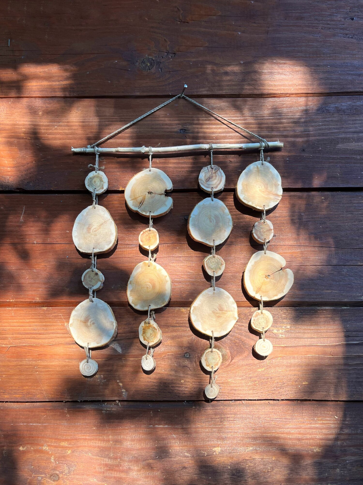 Панно из спилов можжевельника (шторка 30х30см), аксессуары для бани, очень ароматное