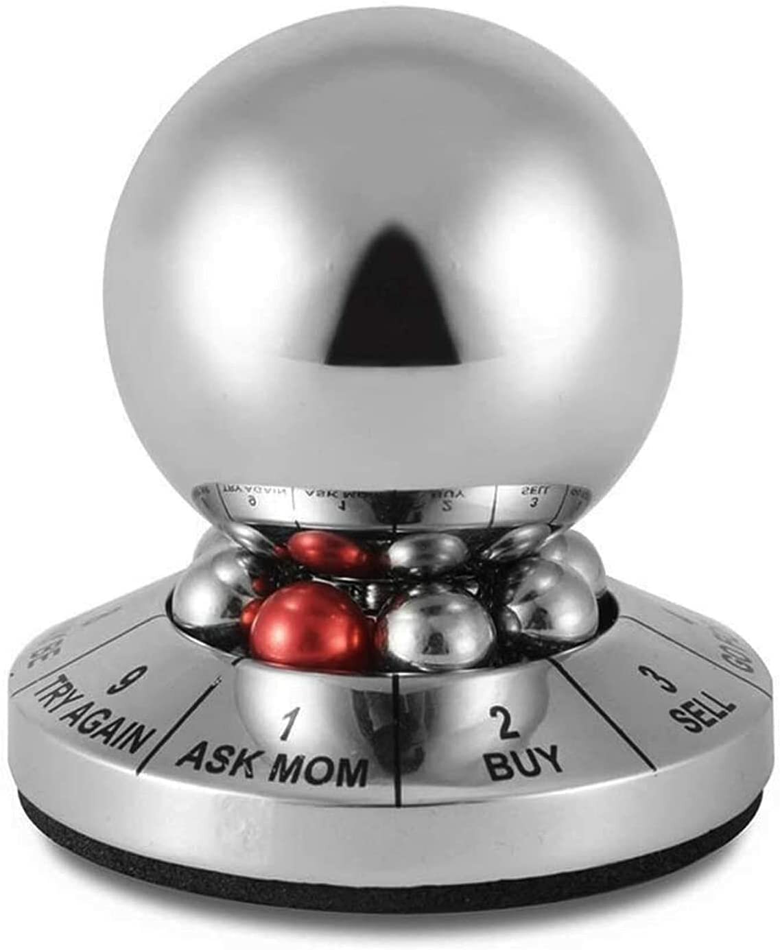 Металлический шар для принятия решений, офисный спиннер для пальцев Hsxxf, антистрессовая декомпрессия