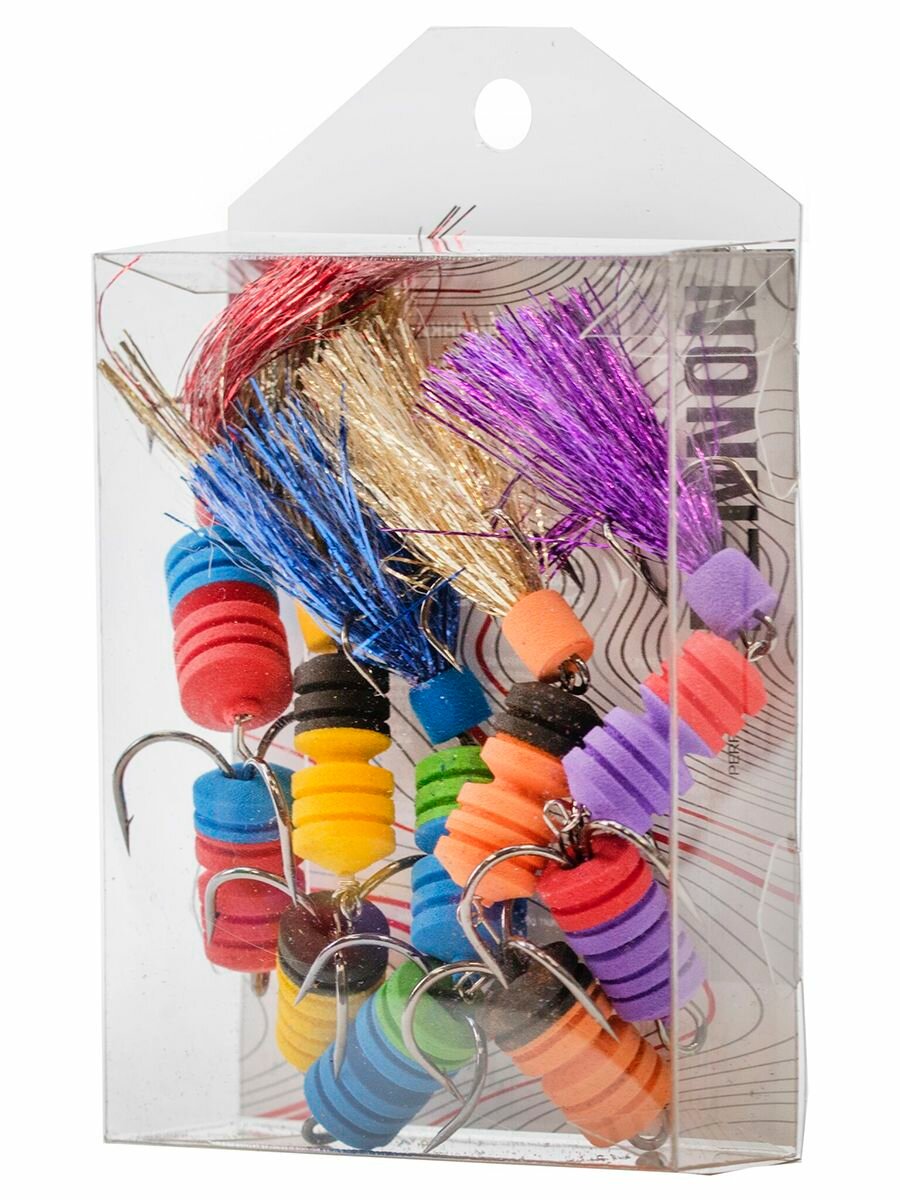 Приманки джиговая LUCKY JOHN PENNON BARBELLWORM MIX2 5шт.