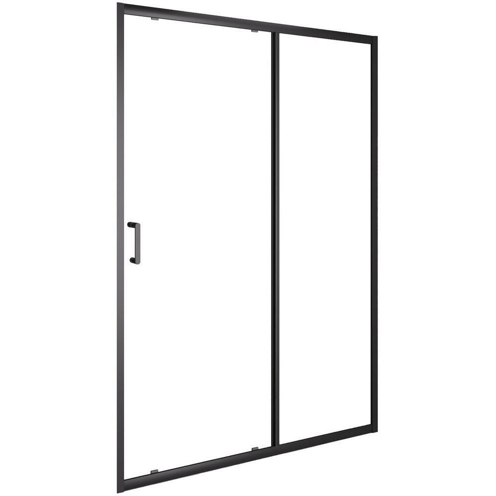 Душевая дверь Orange 160 E02-160TB профиль Черный матовый стекло прозрачное