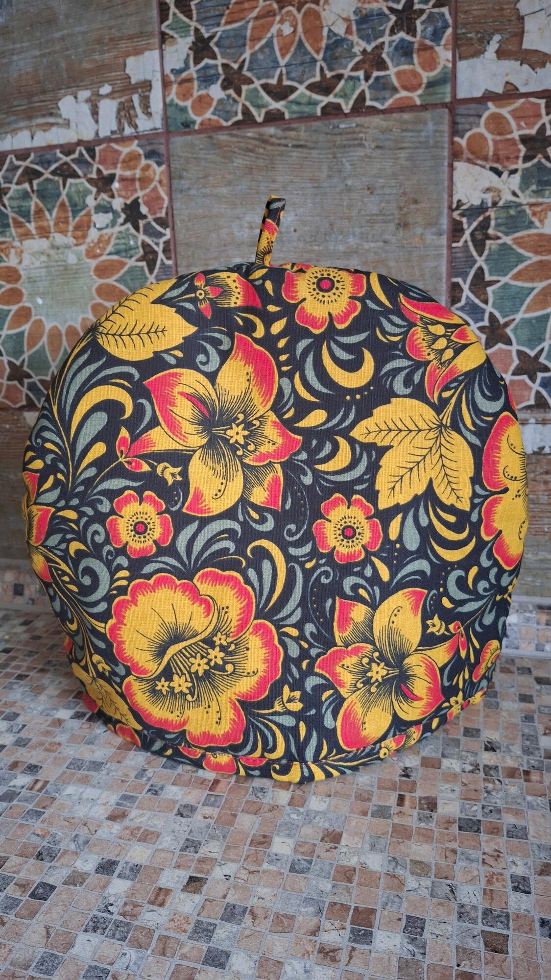 Грелка на заварочный чайник " Русский колпак" с оригинальным узором