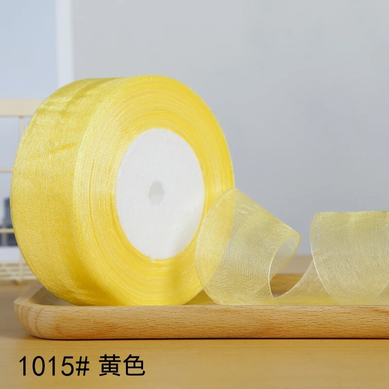 Ленты органза Wusmart 22 шт Светло-желтый, Желтый