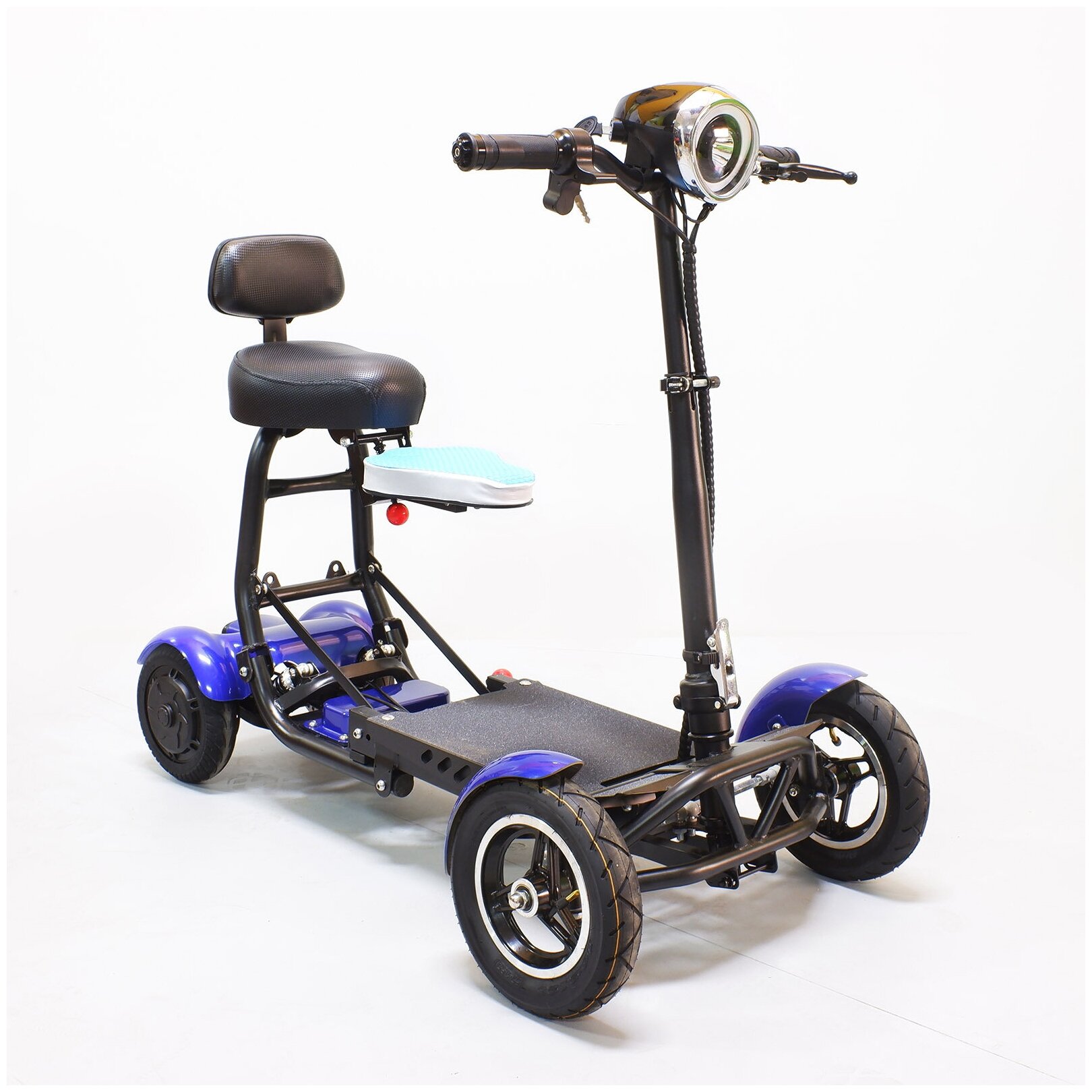 Электро трицикл GreenCamel Кольт 510 (36V 10Ah 2x250W задние мотор-колеса) Синий