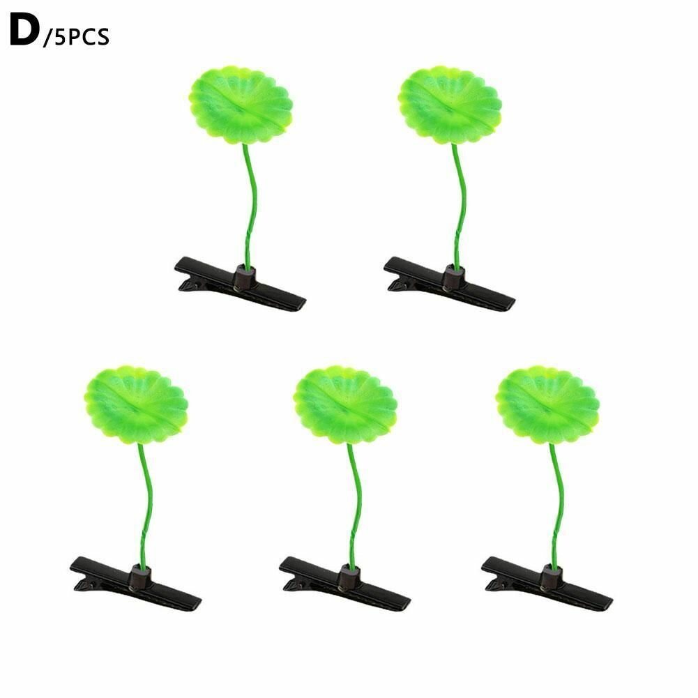 Креативная заколка для волос с цветком травы, милые аксессуары для волос в виде антенны с ростками травы